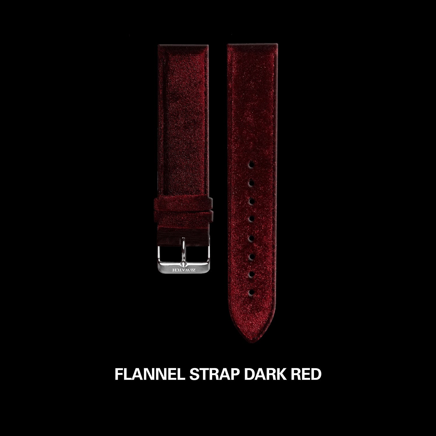 DARK RED｜FLANNEL STRAP｜STRAP SERIES – yunivershsieh.com